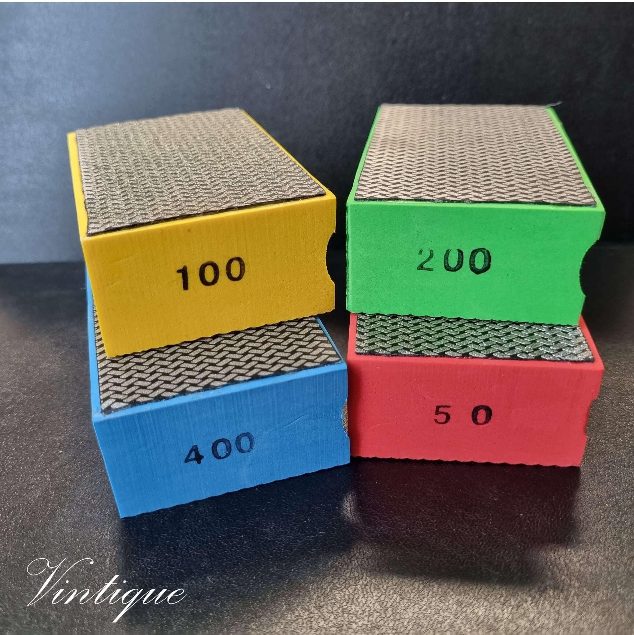 Abrasive Diamond Sanding Blocks for Tile, glass etc - Vintique Concepts
