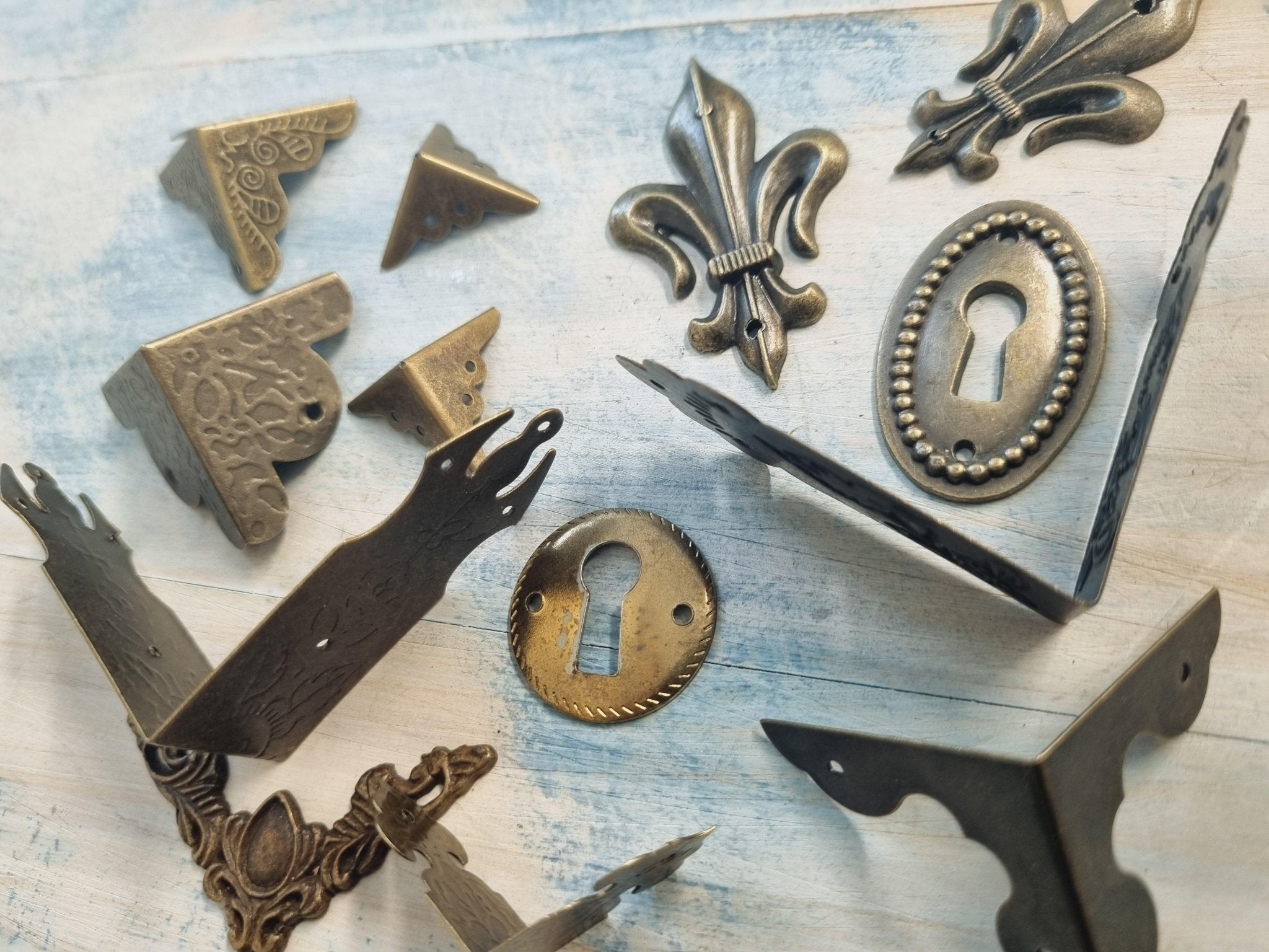 Vintage Metal Furniture Hardware - Decorative Embellishments Collection