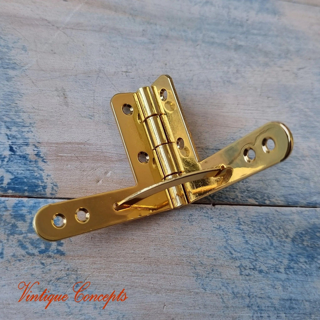brass quadrant hinge-Brass Marine quality Quadrant Box Hinge 50mm x 42mm-Vintique Concepts