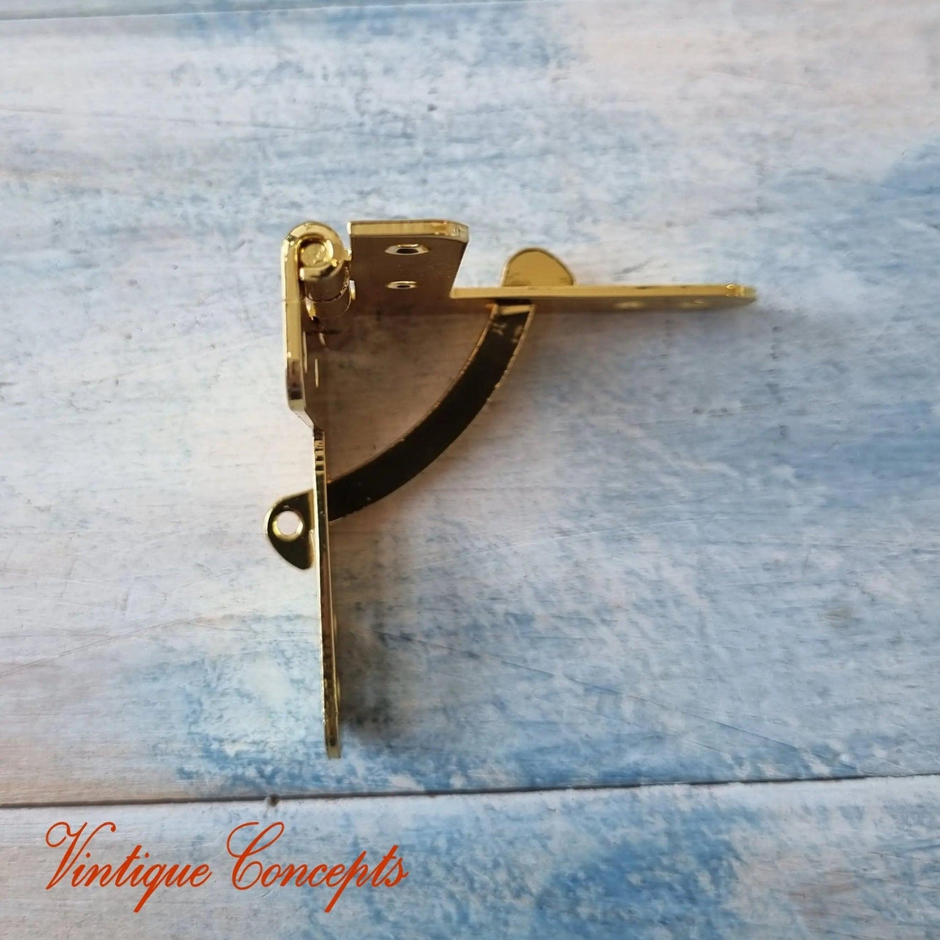 brass quadrant hinge-Brass Marine quality Quadrant Box Hinge 50mm x 42mm-Vintique Concepts