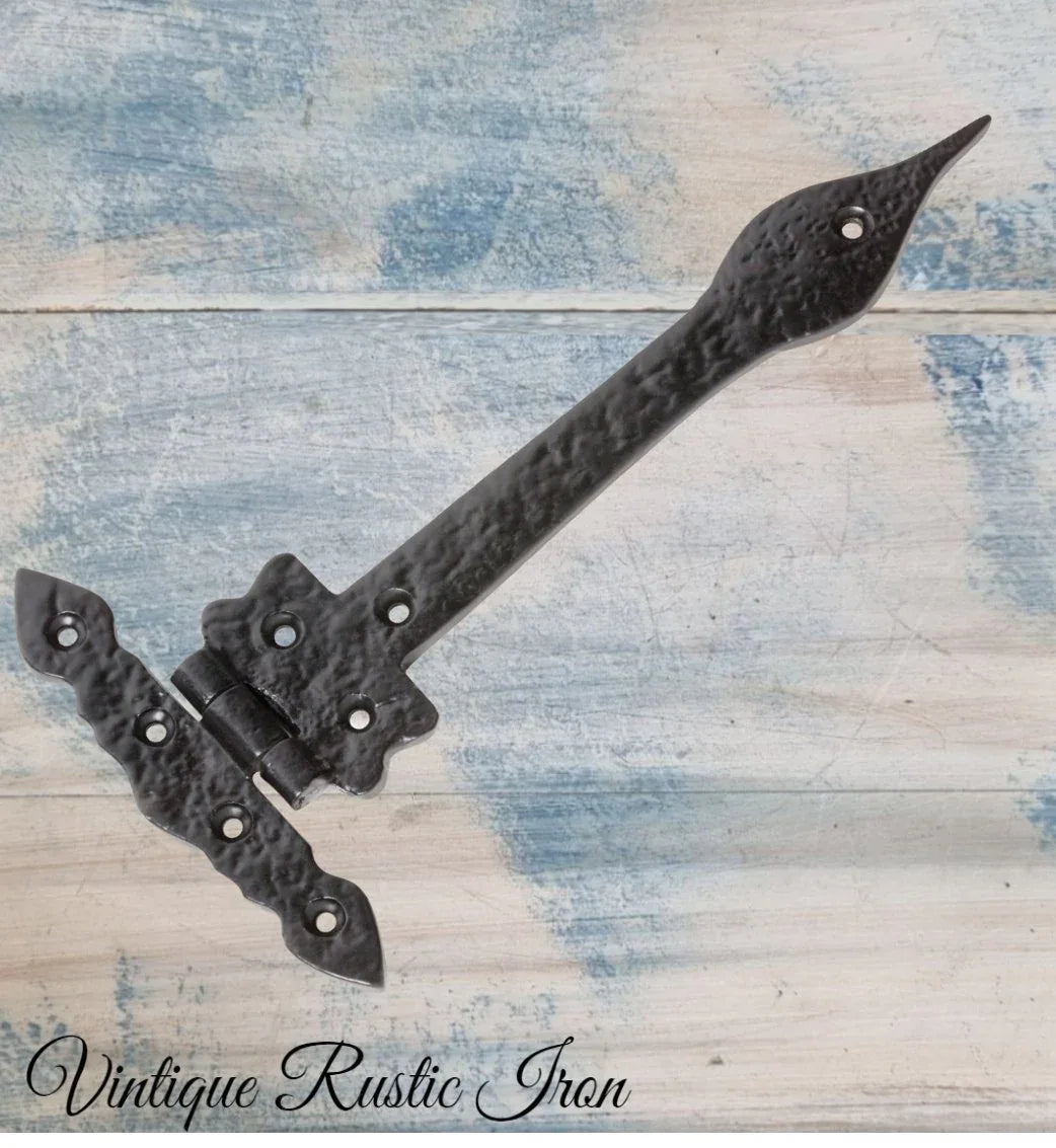 rustic door hinge-Cast Iron Rustic door or gate Spearhead hinge 235 x ...