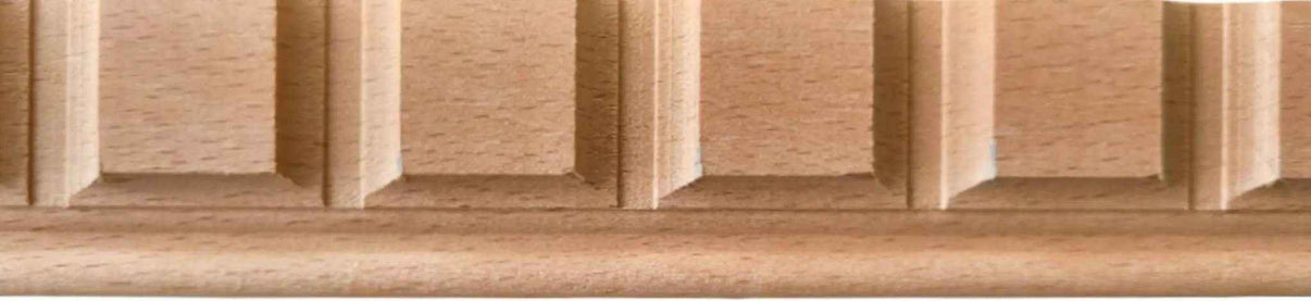 Checkers Skirting Wood border moulding 38mm wide - Vintique Concepts