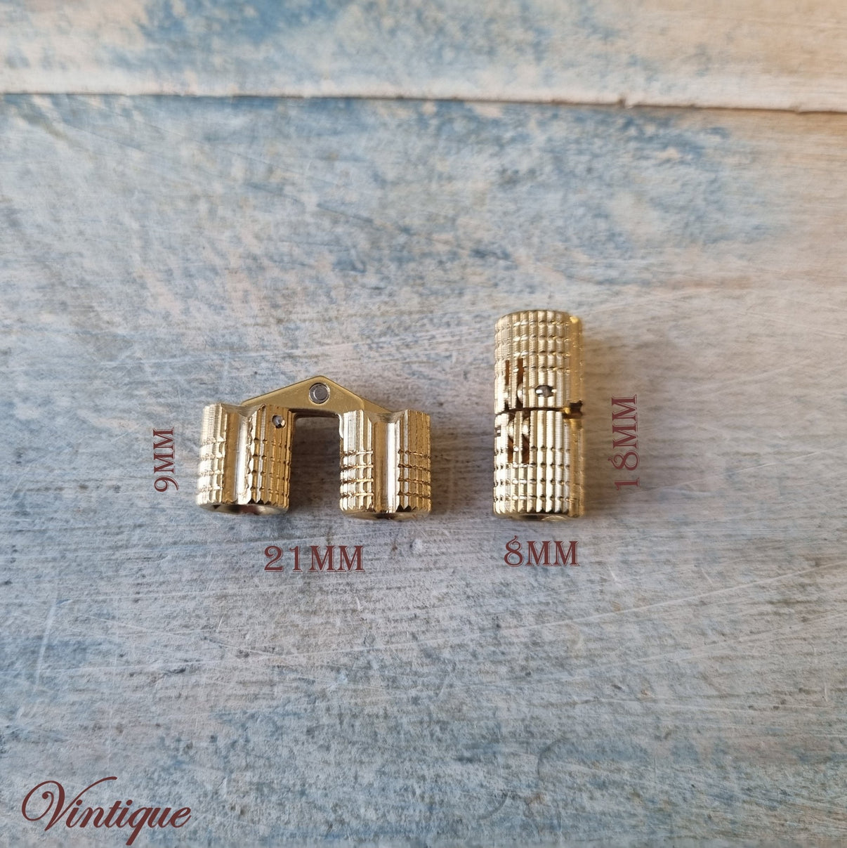 Invisible Brass Barrel Hinge - Hinged Design Available in 3 Sizes