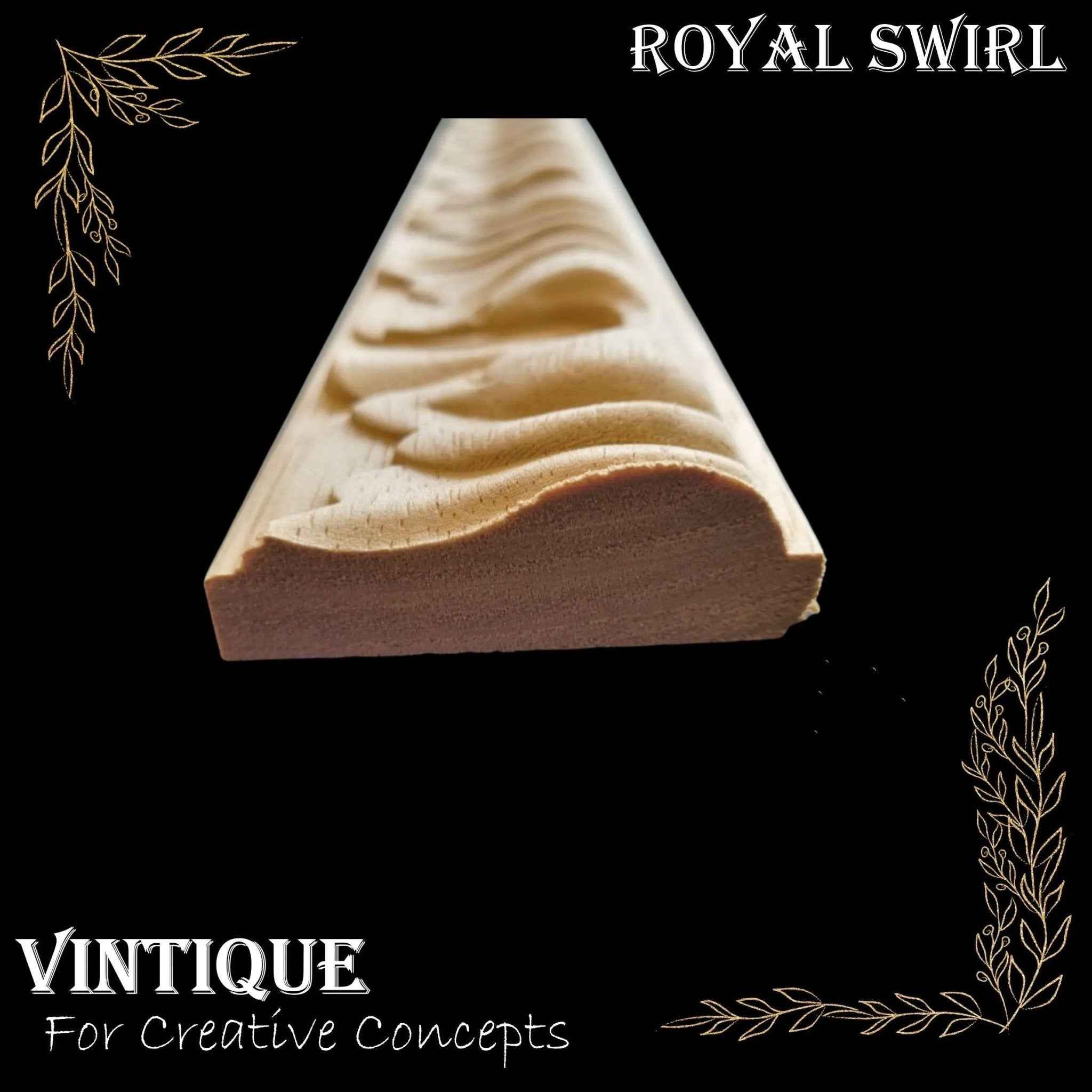 Royal Swirl Wood Trim Border Moulding-Royal swirl wood trim border ...